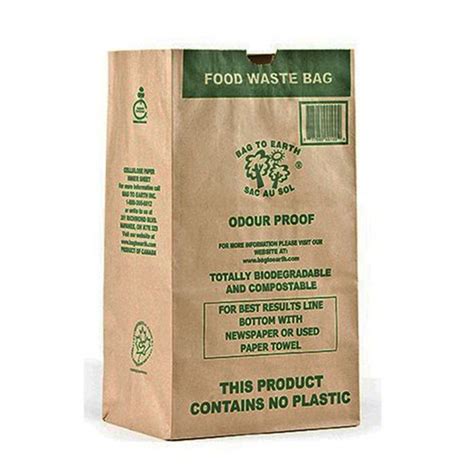 Custom Printed Compostable 50 Lb Food Waste Packaging Biodegradable