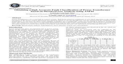 obtaining a high accurate fault classification of power oil using fuzzy logic in power
