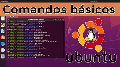 Comandos B Sicos En Linux Ubuntu Youtube