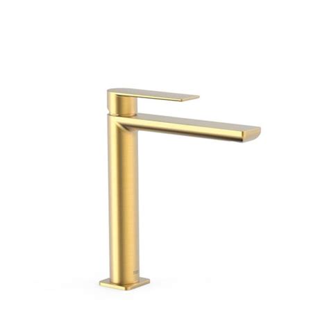 Tres 20020303om Loft colors Grifo Monomando Caño Alto Oro 24k Oro Mate
