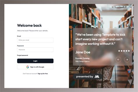 Webflow Showcased Free Webflow Login Form With Google Auth