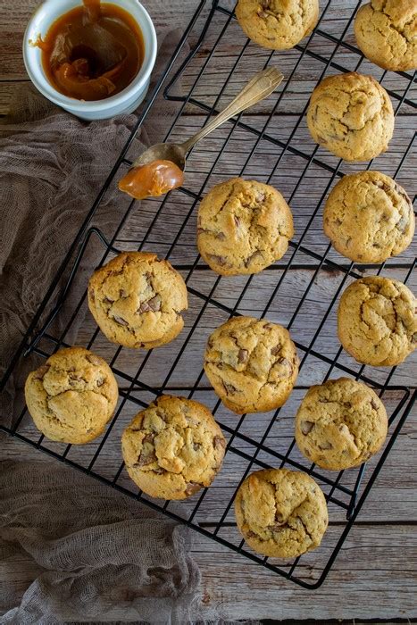 Cookies au caramel au beurre salé et chocolat Quand Nad cuisine