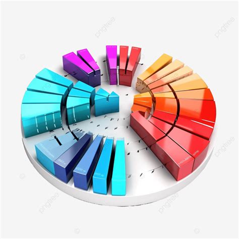 3d Illustration Colorful Data Analysis Business Professional Office