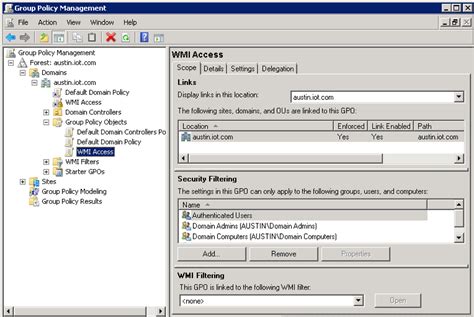 configure wmi on windows domain controller for cem cisco