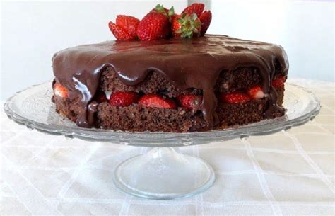 Bolo Pelado De Chocolate Morango Compartilhar Bolo