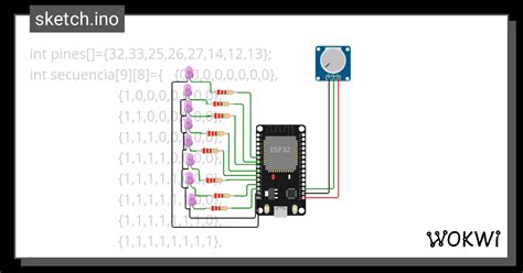 ADC Leds Wokwi ESP32 STM32 Arduino Simulator