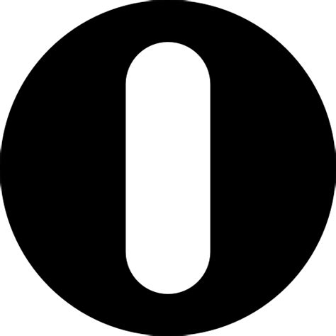 Letra O Signo Icono Gratis