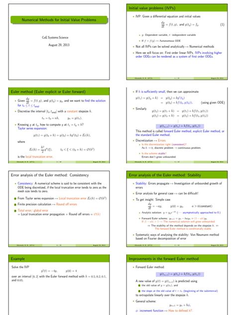 initial value problems ivps y dependent variable t independent variable if f f y 7