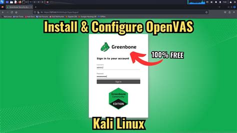 How To Install Openvas Vulnerability Scanner On Kali Linux Youtube