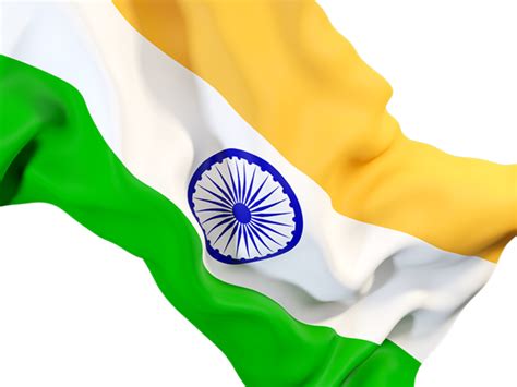 Waving Flag Closeup Illustration Of Flag Of India