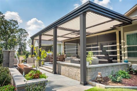 Louvered Roof Pergola 1 Louvered Pergola In Virginia D C