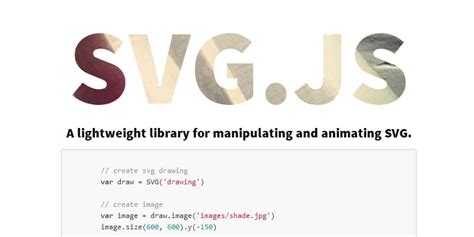 JavaScript SVG Libraries Bypeople