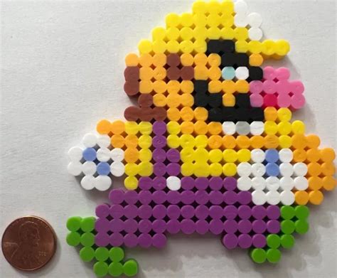 Blooper Bead Sprite Perler Caps Pixel Art Retro Nes Nintendo Super