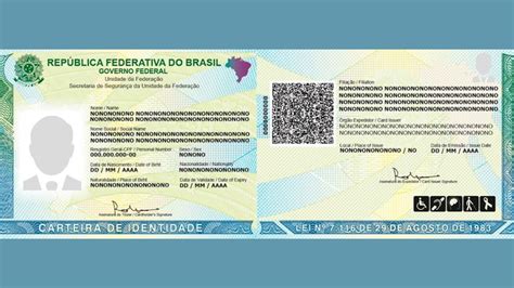 Nova Carteira De Identidade Nacional Come A A Ser Emitida Em Todo Es