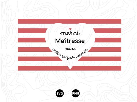 Merci Maîtresse SVG Merci SVG Maîtresse d ecole SVG Etsy France