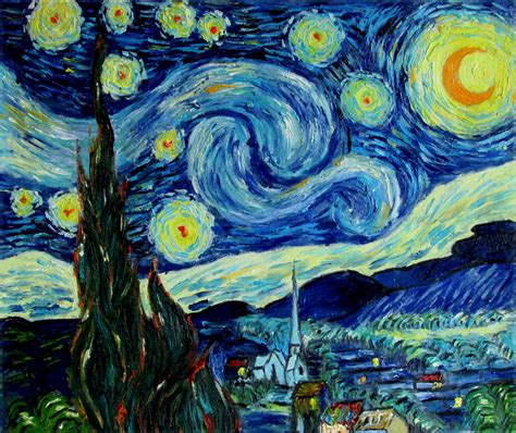 Vincent Van Gogh Starry Night Repro Quality Hand Painted Oil Painting