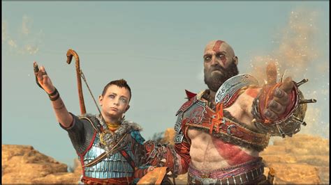 Screen Shot Kratos Atreus Video Games God Of War 2018 God Of War