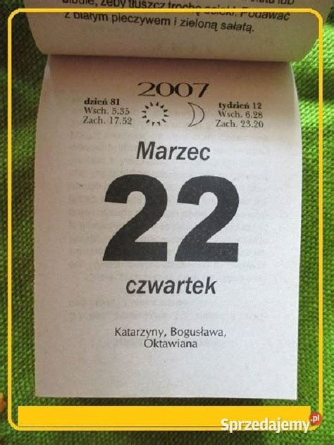 Kartka z kalendarza kalendarz Przyjaciółka pocztówki Łódź
