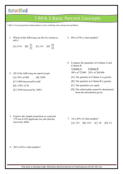 7th Grade Common Core Math Worksheets Worksheets Library