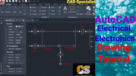 AutoCAD Single Line Diagram Drawing Tutorial For Electrical Engineers