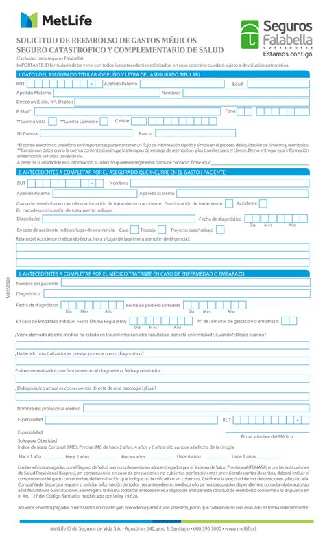 Formato De Reembolso De Metlife Image To U