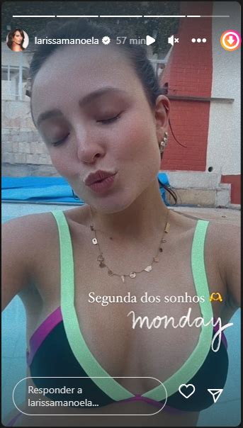 Para esquentar o clima antes do BBB 23 Larissa Manoela coloca biquíni