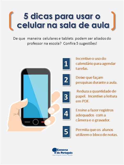 5 Dicas De Uso Do Celular Na Sala De Aula Dicas Para Professores By