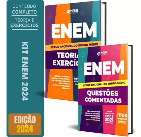 Kit Apostila Vestibular Enem Testes Frete Gr Tis