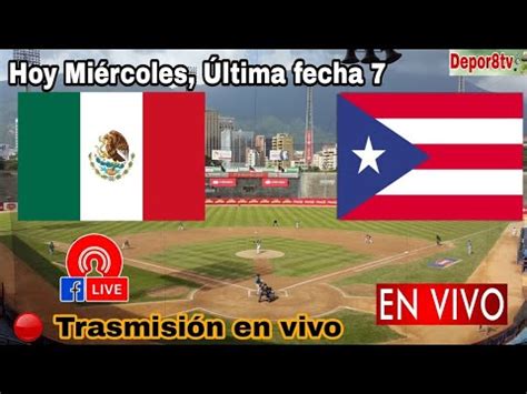 En vivo México vs Puerto Rico donde ver Puerto Rico vs México en