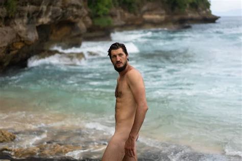 Naked Man Ocean Unity Man Nature Stock Photo Kireyonok 528692570