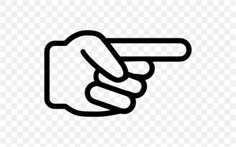 Index Finger Hand Pointing Png X Px Finger Area Black And