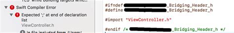 C Swift Compiler Errors Caused By Importing Header File In Bridging