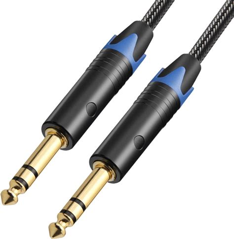 Tisino Cavo Audio Bilanciato Con Jack TRS Da 6 35 Mm In Nylon