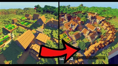 MINECRAFT VILLAGER DORF Komplett KRASS UMGEBAUT YouTube