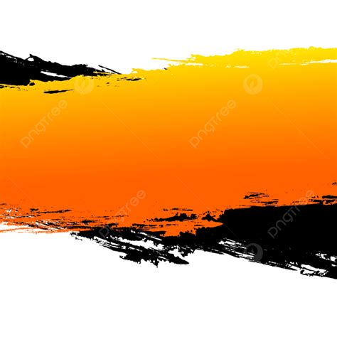 Cepillo Naranja PNG Trazo De Pincel Naranja Pinceladas De Naranja