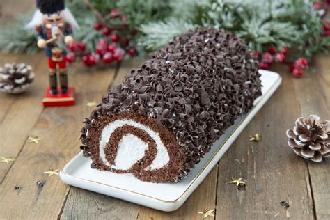 Bûche roulée coco chocolat La cuisine d Aurélie