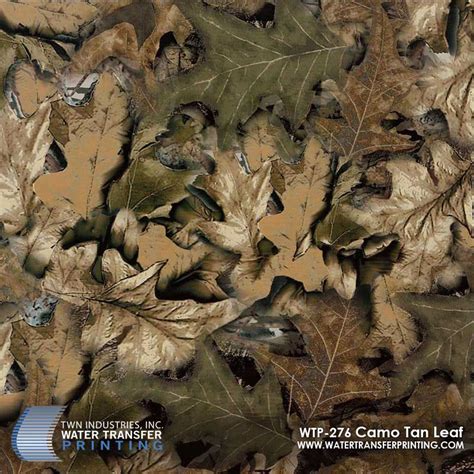Tan Leaf Camo Hydrographic Film WTP 276 Only At TWN Industries