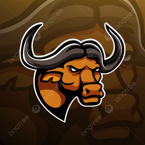 Gambar Esport Gaming Logo Kepala Kerbau Liar Olahraga Banteng Png