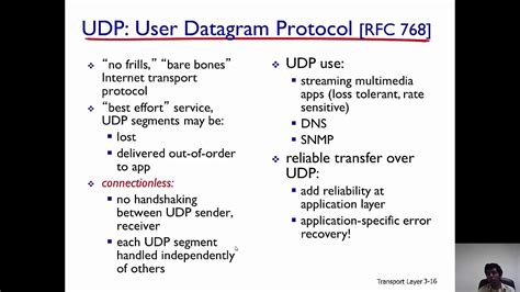 User Datagram Protocol Udp Youtube