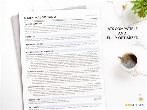 Executive ATS Friendly Resume Template BestResumes Co