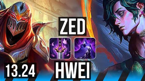ZED Vs HWEI MID 10 0 4 Legendary 300 Games KR Master 13 24