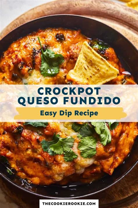 Crockpot Queso Fundido Recipe The Cookie Rookie