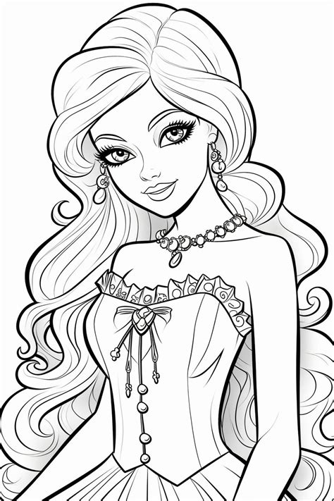 Barbie Para Colorir De 30 Desenhos Para Imprimir E Pintar