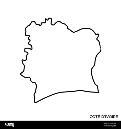Carte de la cote divoire Banque de photographies et dimages à haute