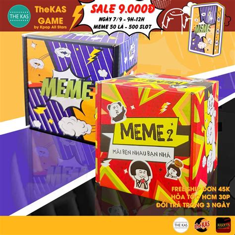 Bộ bài MEME 2 gồm 200 lá bộ bài chơi cùng nhóm bạn siêu lầy lội và mãi