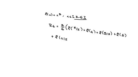 solved approximate the area under the curve y x 3 from x 3 to x 6 using 6 right endpoint
