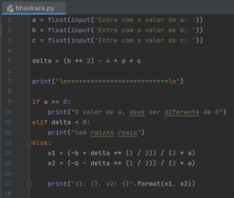 F Rmula De Bhaskara Em Python Francisco Chaves