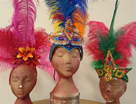Carnival Headdress Samba Costume Feather Piece Fantasy Fest