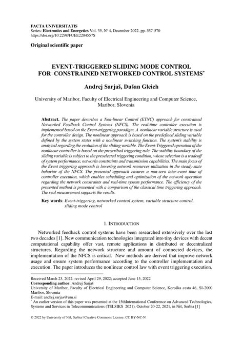 pdf event triggered sliding mode control for constrained networked control systems