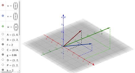 Suma De Vectores En R3 GeoGebra
